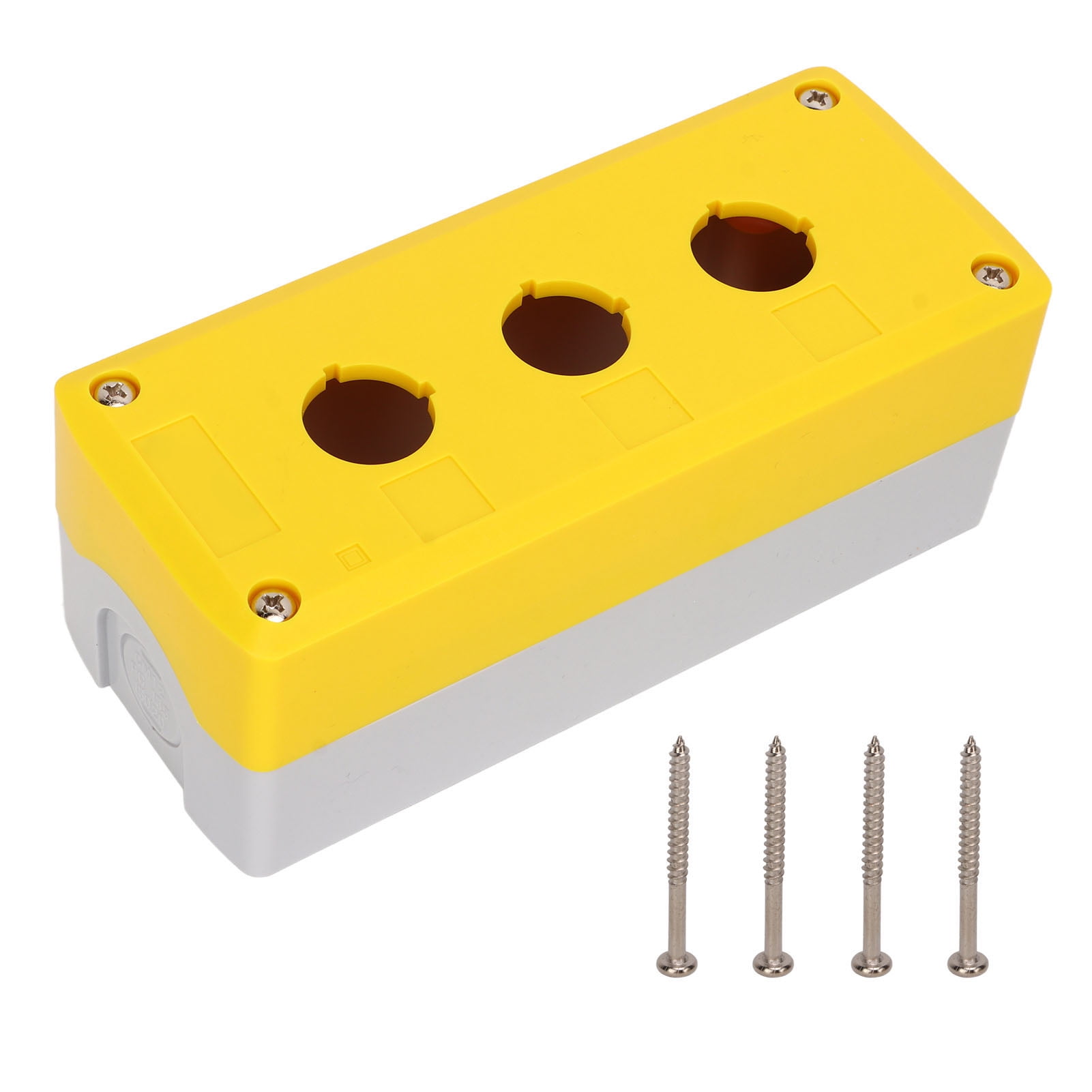 Button Switch Station Box, Easy To Install 3 Holes ABS Plastic ...
