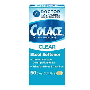 Colace Clear Soft Gels Stool Softener 28 ea (Pack of 4) - Walmart.com