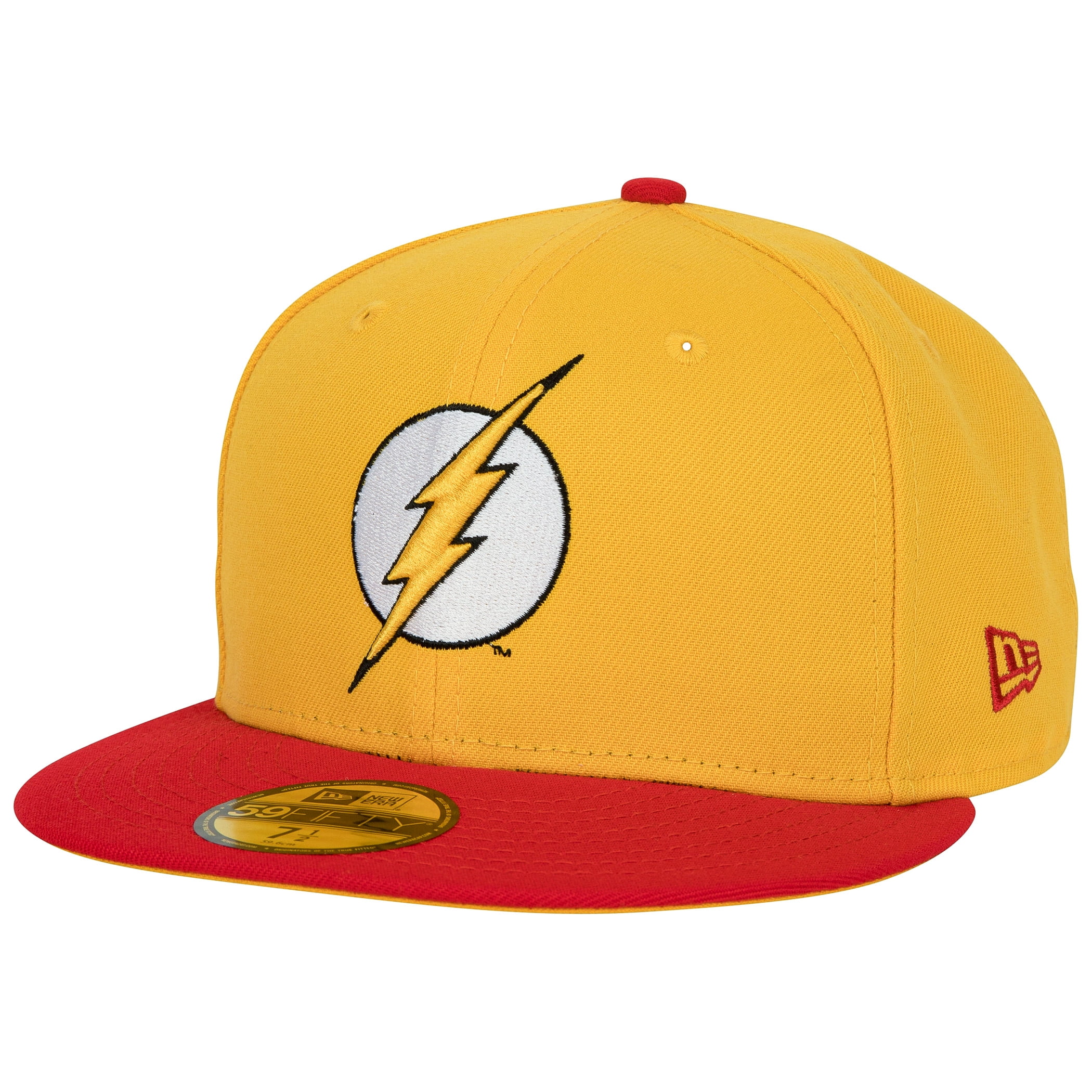 The Flash Logo DC Comics Yellow Colorway New Era 59Fifty Fitted Hat-7 1 ...