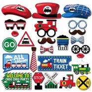 6 Count Bulk Pack All Aboard Train Ribbon Banners - Walmart.com