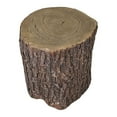 Willwolf 16.5"H Outdoor Faux Oak Stump Cover Cement Simulation Tree ...