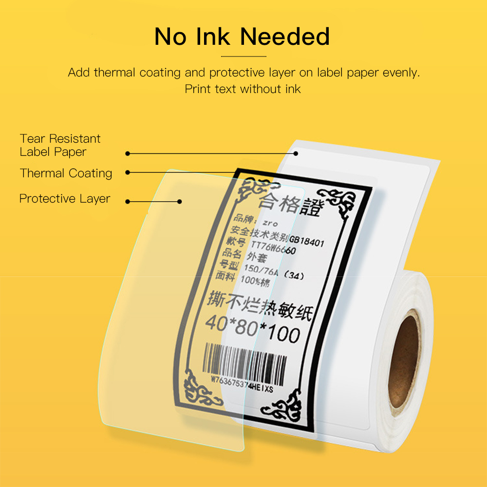 Niimbot Niimbot White Blank Thermal Printing Paper Roll Barcode Price Size Name Label Paper Waterproof Oil-Proof Tear Resistant 40*15mm 460sheets/roll for B3S/B11 Thermal Printer for Home Organizer - Walmart.com Niimbot Niimbot White Blank Thermal Printing Paper Roll Barcode Price Size Name Label Paper Waterproof Oil-Proof Tear Resistant 40*15mm 460sheets/roll for B3S/B11 Thermal Printer for Home Organizer - Walmart.com