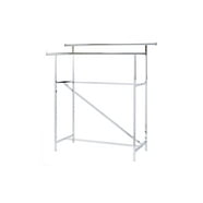 Econoco Round Clothing Rack with Rectangular Tubing Hangrail, 36 ...