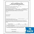 Employee Light Duty Return to Work Form, 8.5x11, HR Restrictions ...