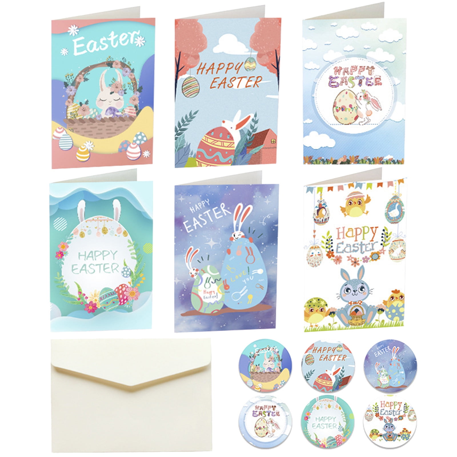 Click here for Fiond Easter Decor 6 Pieces Easter Greeting Cards... prices
