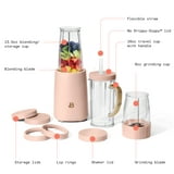 Beautiful Personal Blender Set with 12 Pieces, 240 W, Rose by Drew ...