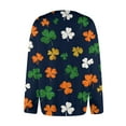 Domuza St Patricks Day Women's Cardigan Lucky Shamrock Graphics Long ...