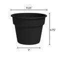 Dura Cotta Planter 10" Black - Walmart.com