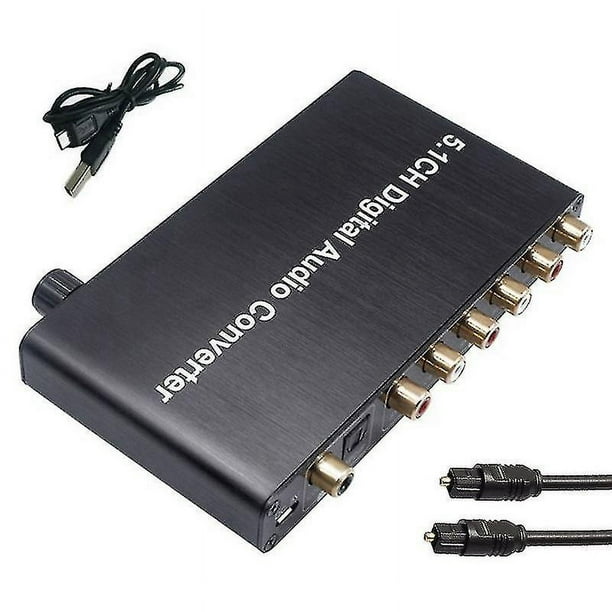 Convertidor de audio digital 5.1ch Dts/Ac3 Spdif entrada al decodificador 5,1 | Walmart en línea