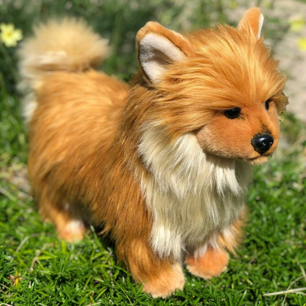 Auswella Plush Pomeranian Puppy Plush Stuffed Animal- Dog - Walmart.com ...
