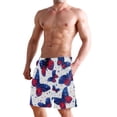 Blue Red Butterflies Pattern Mens Swim Trunks Quick Dry Board Shorts ...