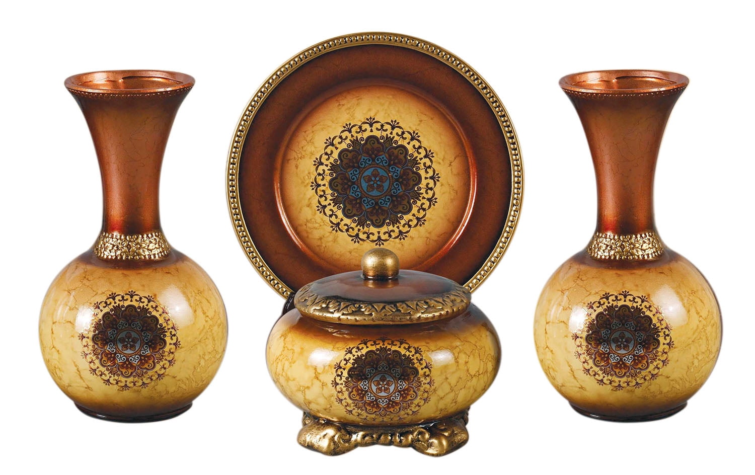 D'Lusso Designs Neviano Design Four Piece Accessory Set - Walmart.com