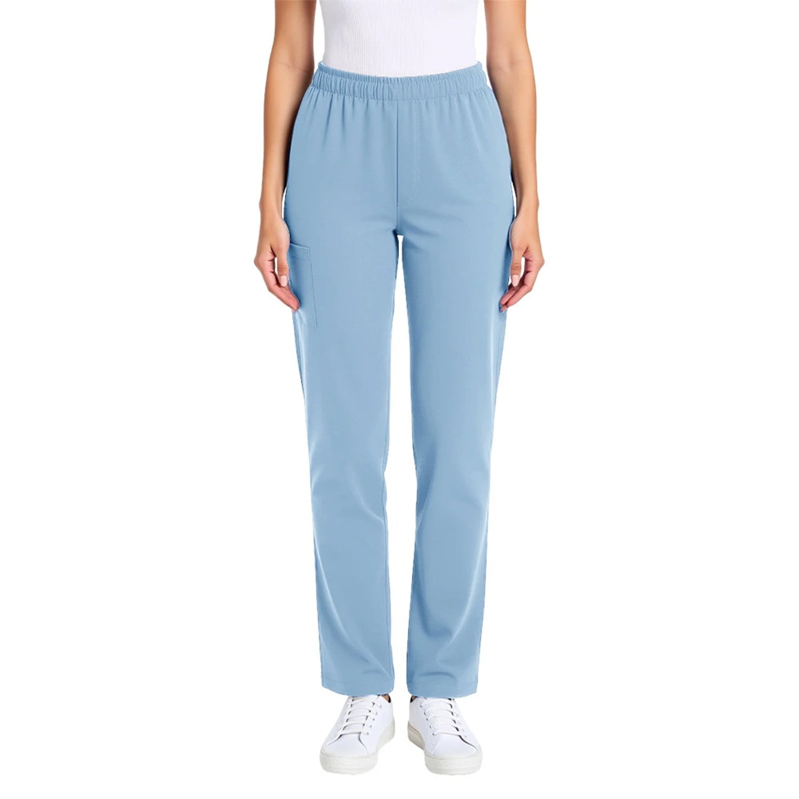 Click here for Hongqid Scrubs For Women Mid Rise Tapered Leg Pant... prices