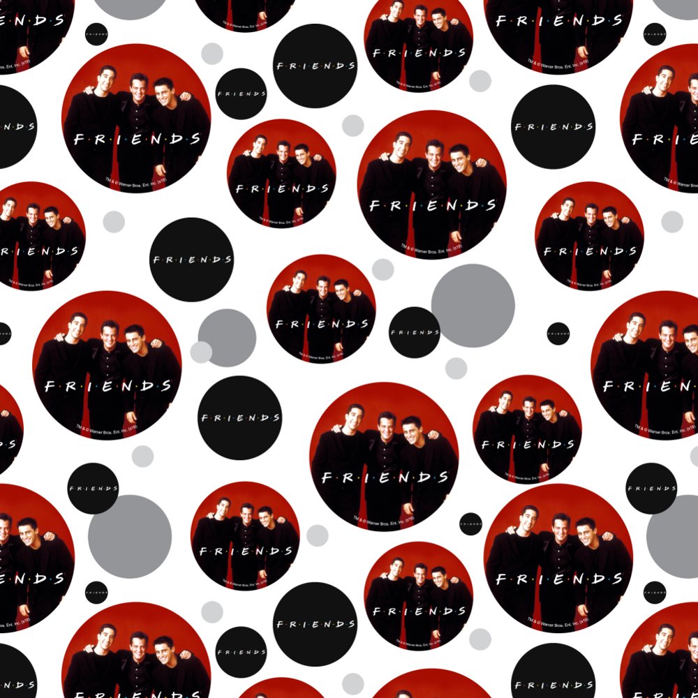 Friends The Boys Premium Gift Wrap Wrapping Paper Roll - Walmart.com ...