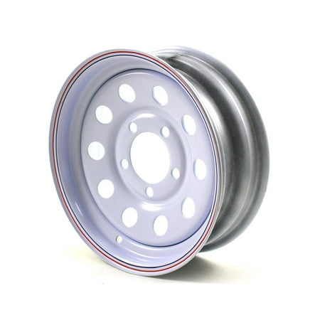 13X4.5 5-Lug on 4.5" White Mod Trailer Wheel - Walmart.com