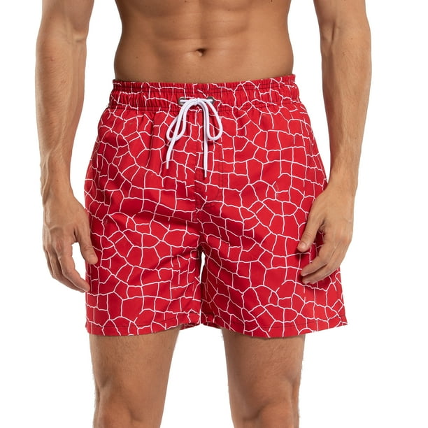 Yukaichen Mens Swim Shorts Quick Dry Beach Swim Trunks Boardshorts