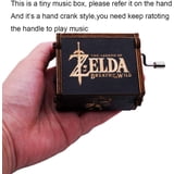 The Legend of Zelda Music Box Hand Crank Musical Box Carved Wooden Music Boxes Mini Size,Play ...