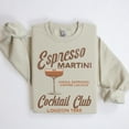 Espresso Martini Cocktail Club Crewneck T-Shirt Retro Faded, Trendy ...