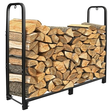 18 Inch Firewood Holder Indoor and Outdoor, Fireplace Wood Storage Log ...