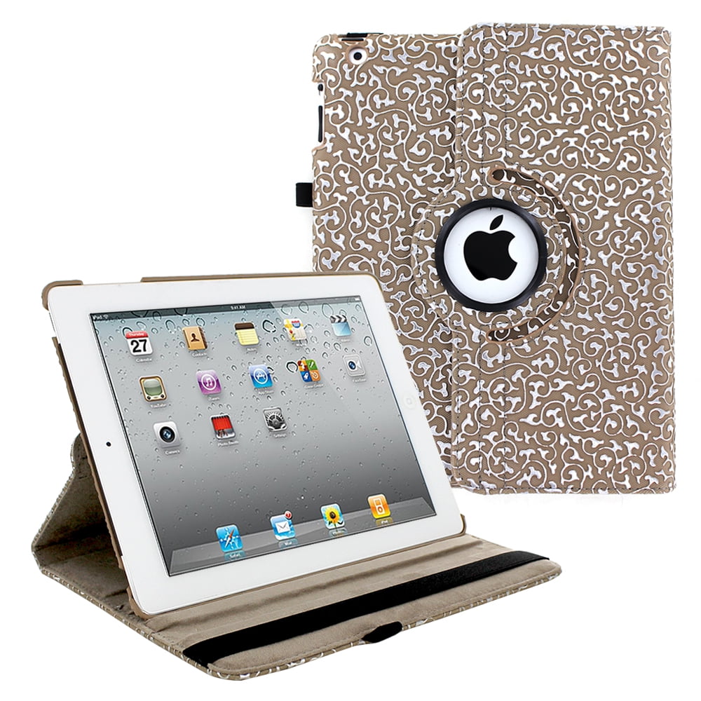 KIQ iPad 9.7 4th Gen Case, Folio Protective Case with Tempered Glass ...