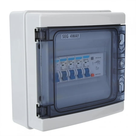 Wchiuoe 4 Way Mini Consumer Unit Circuit Breaker Panel, Plastic Leakage ...
