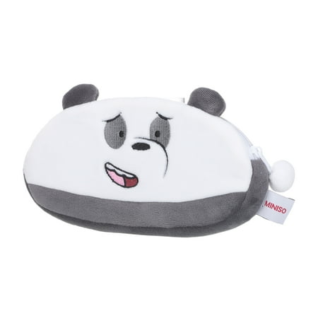 MINISO Cute We Bare Bears Pen Bag Zipper Pencil Pouch Cartoon Student ...