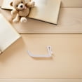 RENACLIPY 50Pcs White Plastic Utility Hooks for Wire Shelf Rack Clip ...