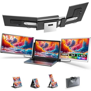 "AOKER 14"" FHD 1080P IPS Laptop Screen Extender - HDMI/USB-A/Type-C ...