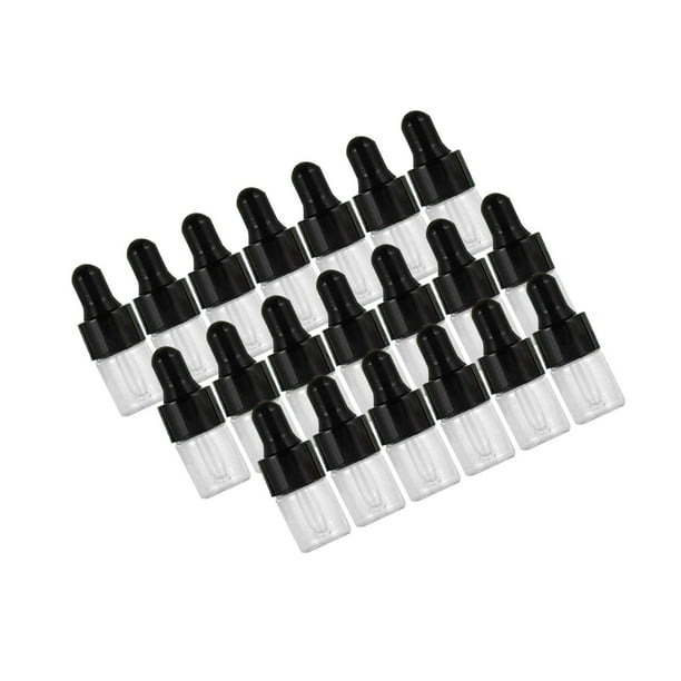 facefd 20 Pieces Empty Glass Dropper Eye Droppers Bottles Containers ...