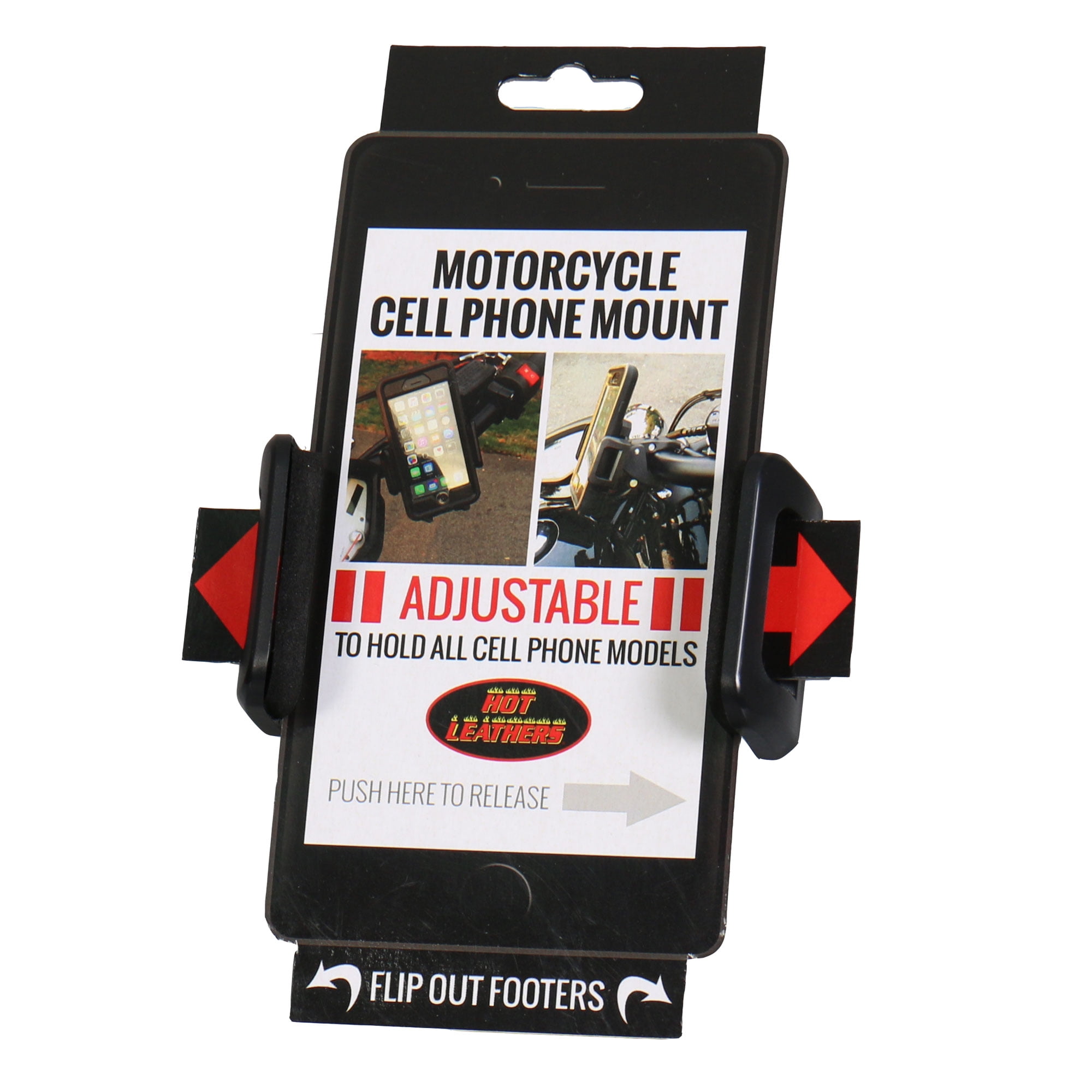 Hot Leathers MPA1805 Black Motorcycle Cell Phone Holder One Size ...