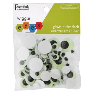 Glow in The Dark Eyes Self Sticky Round Paste on Luminous Sticker ...