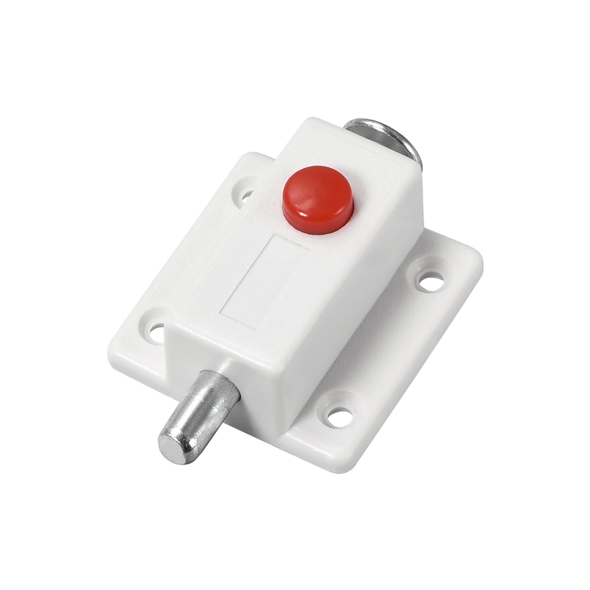 Door Bolt Lock, 2" Plastic Sliding Barrel Keyless Latch with Switch ...