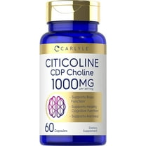 Carlyle Citicoline CDP Choline 1000mg, Quick-Release Capsules, 60 Count ...