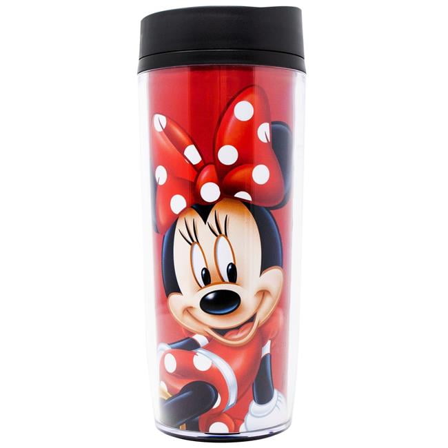 Mickey Mouse 805668 Disney Minnie Mouse Polka Dots Travel Mug | Walmart ...