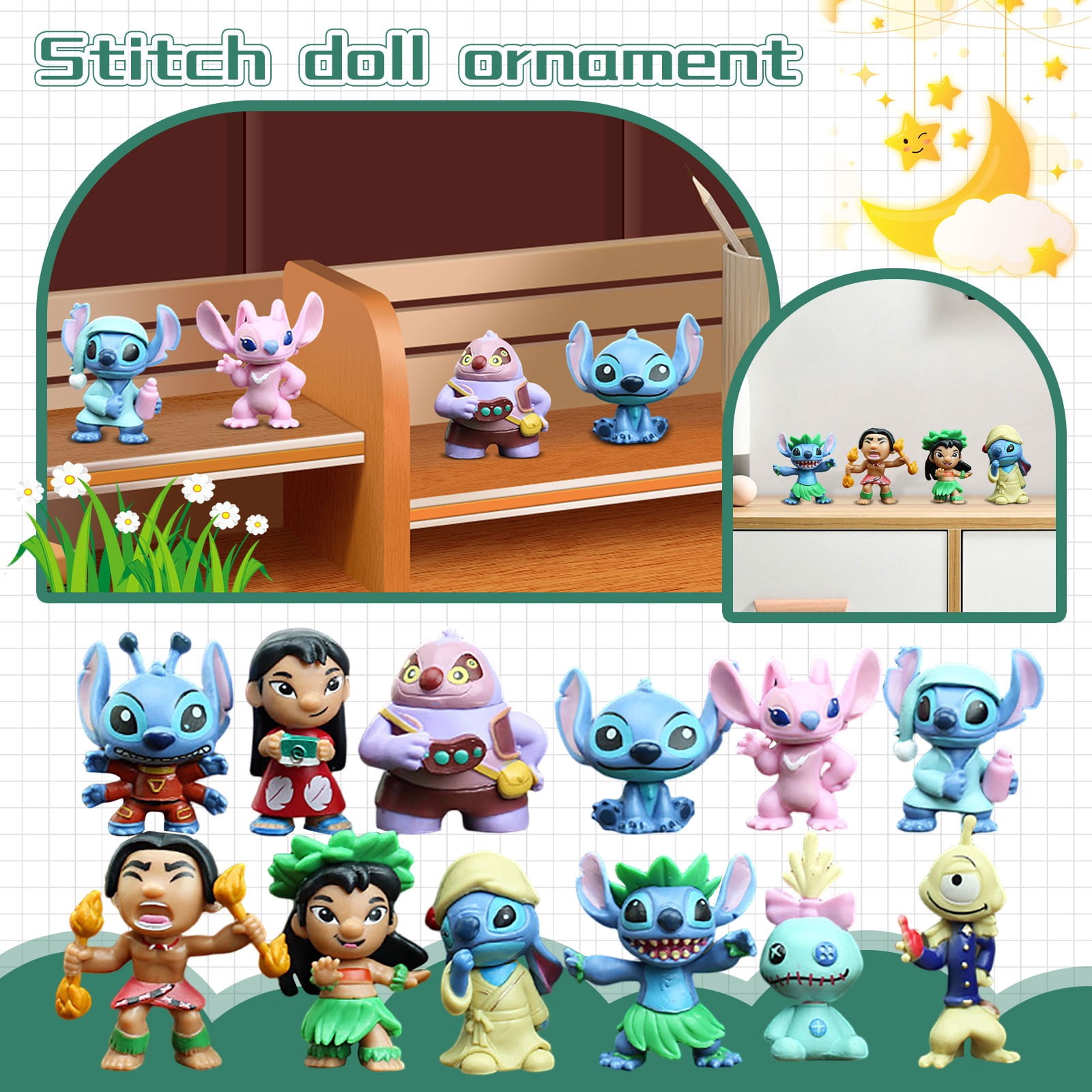 Lilo & Stitch Action Figures, Stitch Figures Kids Toys for Ages 5 Up by ...