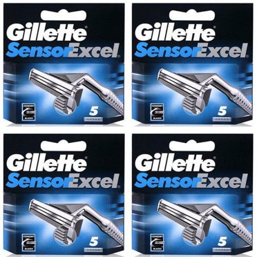 Gillette Sensor Excel Men's Razor Blade Refills - Pack of 5 - Walmart.com