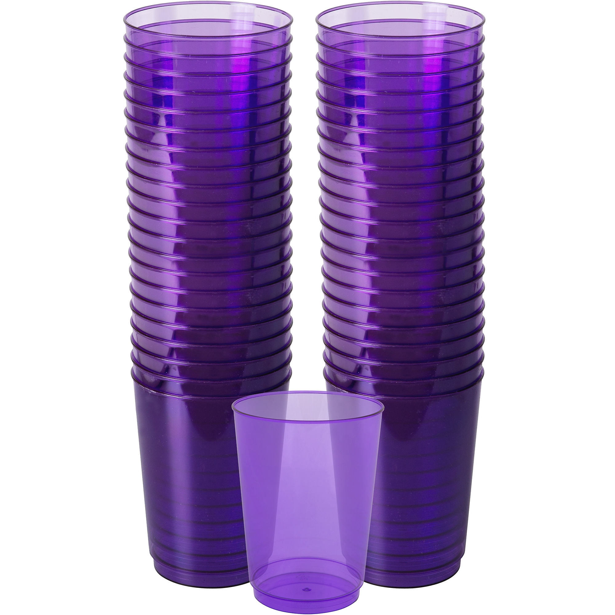 Purple, Big Party Pack, Plastic Cups 10 oz., 72 Per Pack - Walmart.com