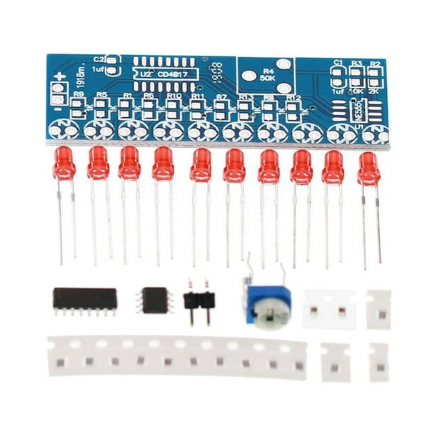 LED Chaser Flowing Water Light NE555 Module + CD4017 Kit>`~ PCB DIY Board I2V9 - Walmart.ca