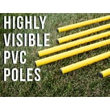 Crown Sporting Goods 6 Agility Poles with 3 Bases, Yellow Poles, Soccer ...