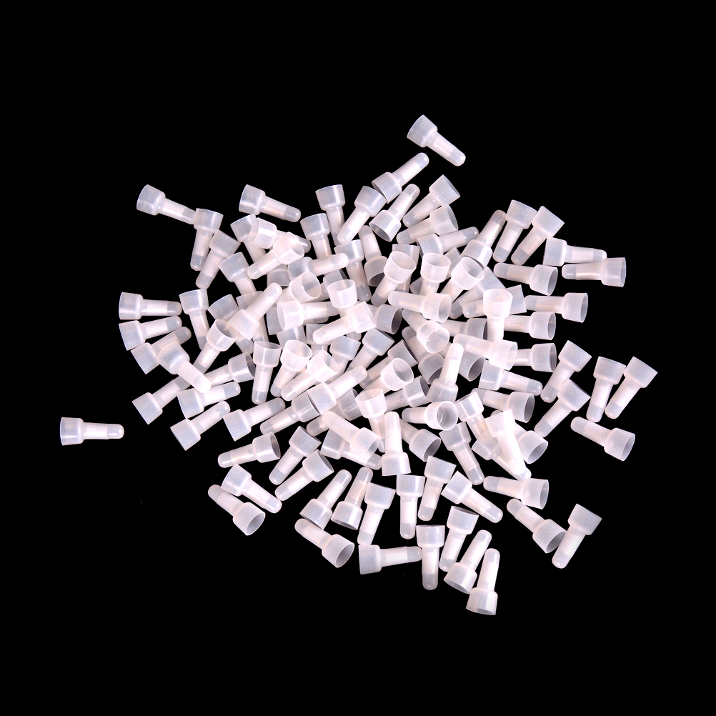 100x Closed End Crimp Caps Electrical Wire Terminals Connector Cap AWG ...