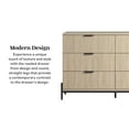 Walker Edison Mid-Century 6-Drawer Dresser with Reeded Drawer Fronts ...
