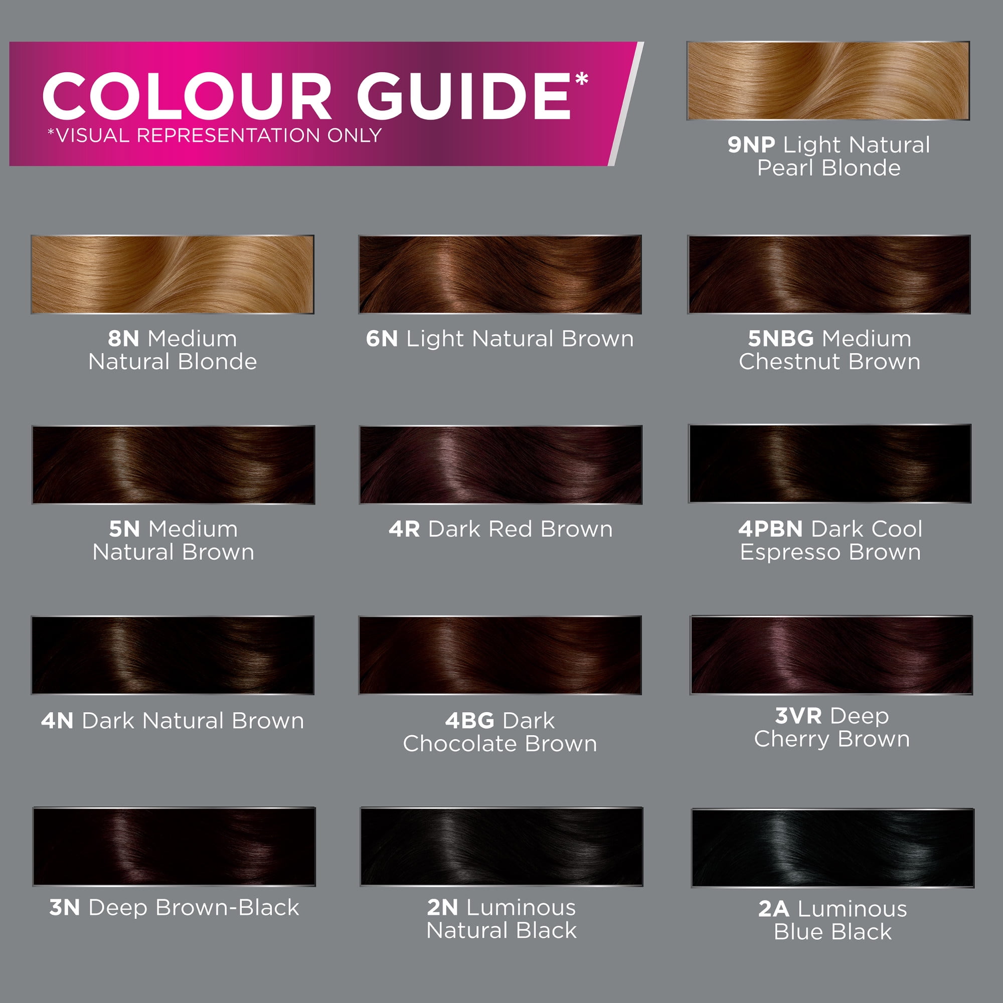 Revlon Light Brown Hair Color Chart