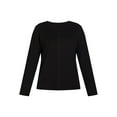 Time and Tru Cotton Pullover Tee - Long Sleeve women's Top - Walmart.com
