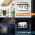 Solar Address Sign, Lighted Address Plaque Outdoor Waterproof, LED ...