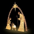 VEIKOUS 5ft LED Lighted Nativity Scene Decorations with Star, Indoor ...