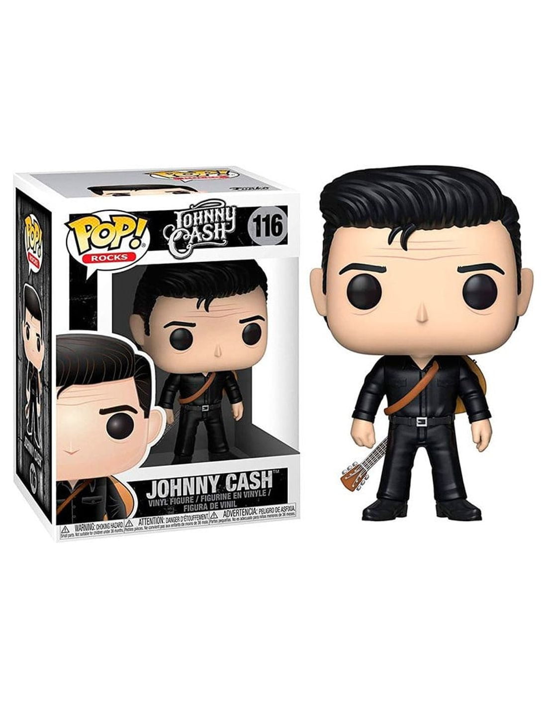 Funko Pop Johnny Cash 116 Funko Rocks- Johnny Cash | Walmart en línea