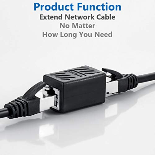 RJ45 Coupler 5 Pack Shielded Inline Gigabit Ethernet LAN Internet ...