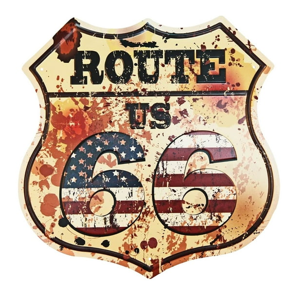 Ruta US 66, placa de Metal Vintage, placa de letrero de estaño, cartel ...