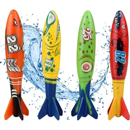 SICED Set of 4 Underwater Torpedo Rockets,Scuba Diving Torpedo Bandits ...