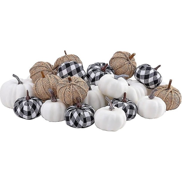 Assorted Sizes Artificial Pumpkins Decoration Harvest Fall Orange ...